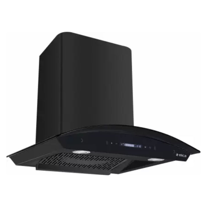 Elica 75 cm Wall Mounted Chimney BLDC FLCG 750 HAC LTW MS NERO on Decure.in