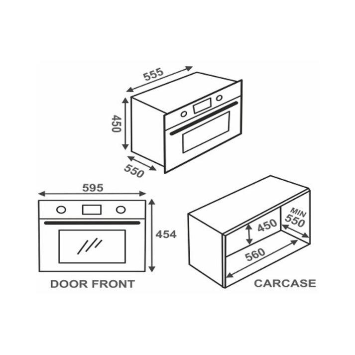 Elica - Built-In Oven - EPBI COMBO STEAM OVEN 390 on decure.in – Decure.in