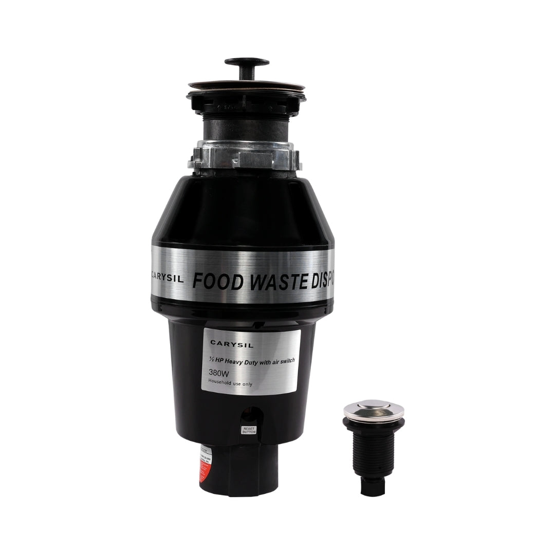 Carysil - Continuous Feed Food Waste Disposer - HEAVY DUTY 1/2 HP WITH ...
