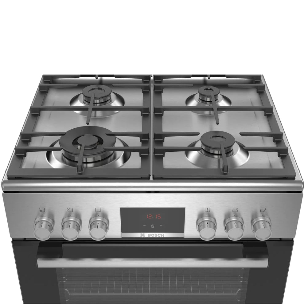 Bosch Series 6 HXR390I50K 66 Ltrs 4 Burners Burner Cooking Range on ...