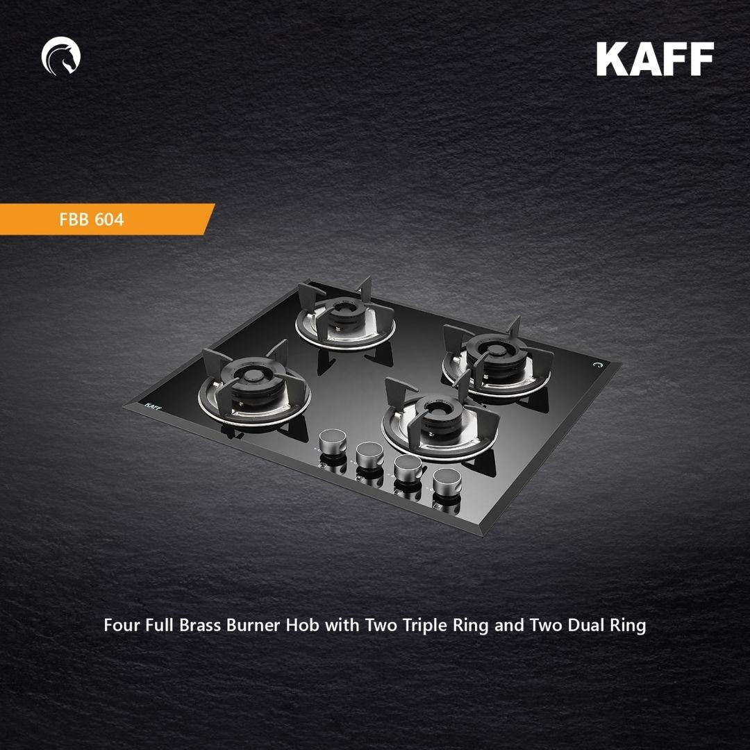 Kaff 60 cm 4 Burner Hob FBB FBB 604 on Decure.in
