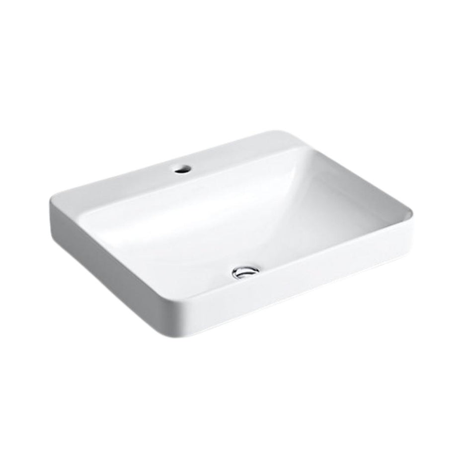 Kohler - Table Top Rectangle White Wash Basin - Vive Geo - K-28784IN-0 ...