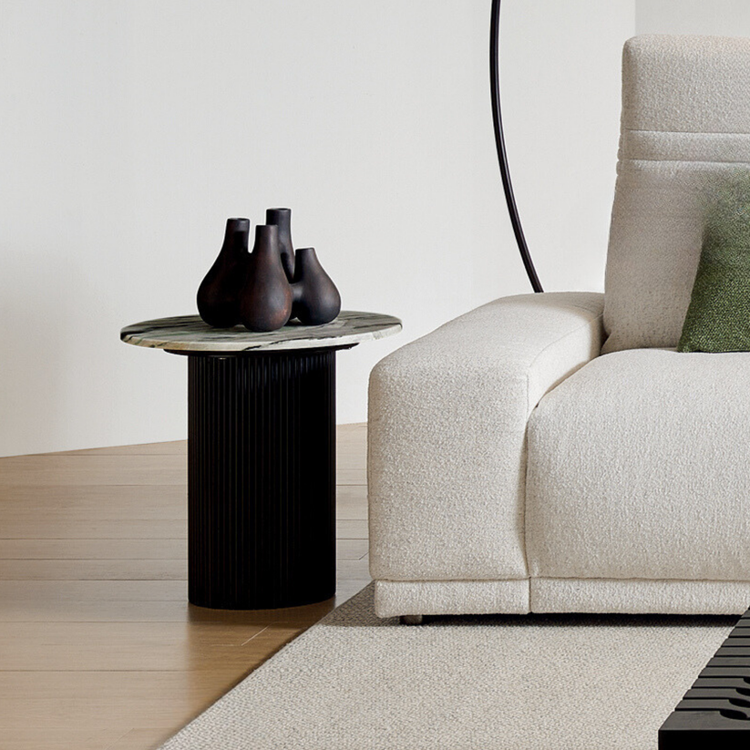 The Marble Noir Side Table - JA0517 only on Decure.in