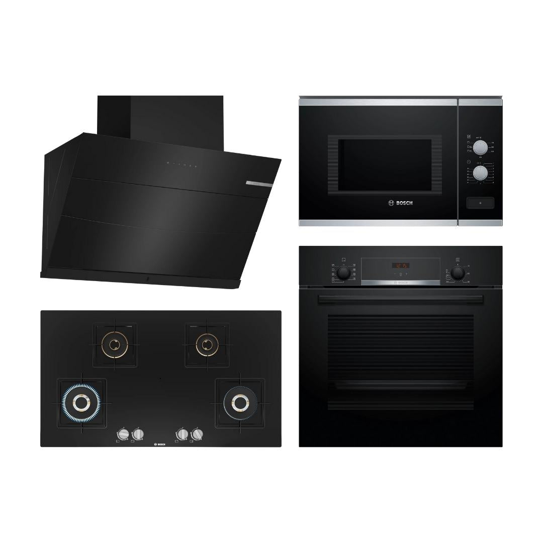 Bosch Chimney Hob Oven Microwave Combo Bochom 22