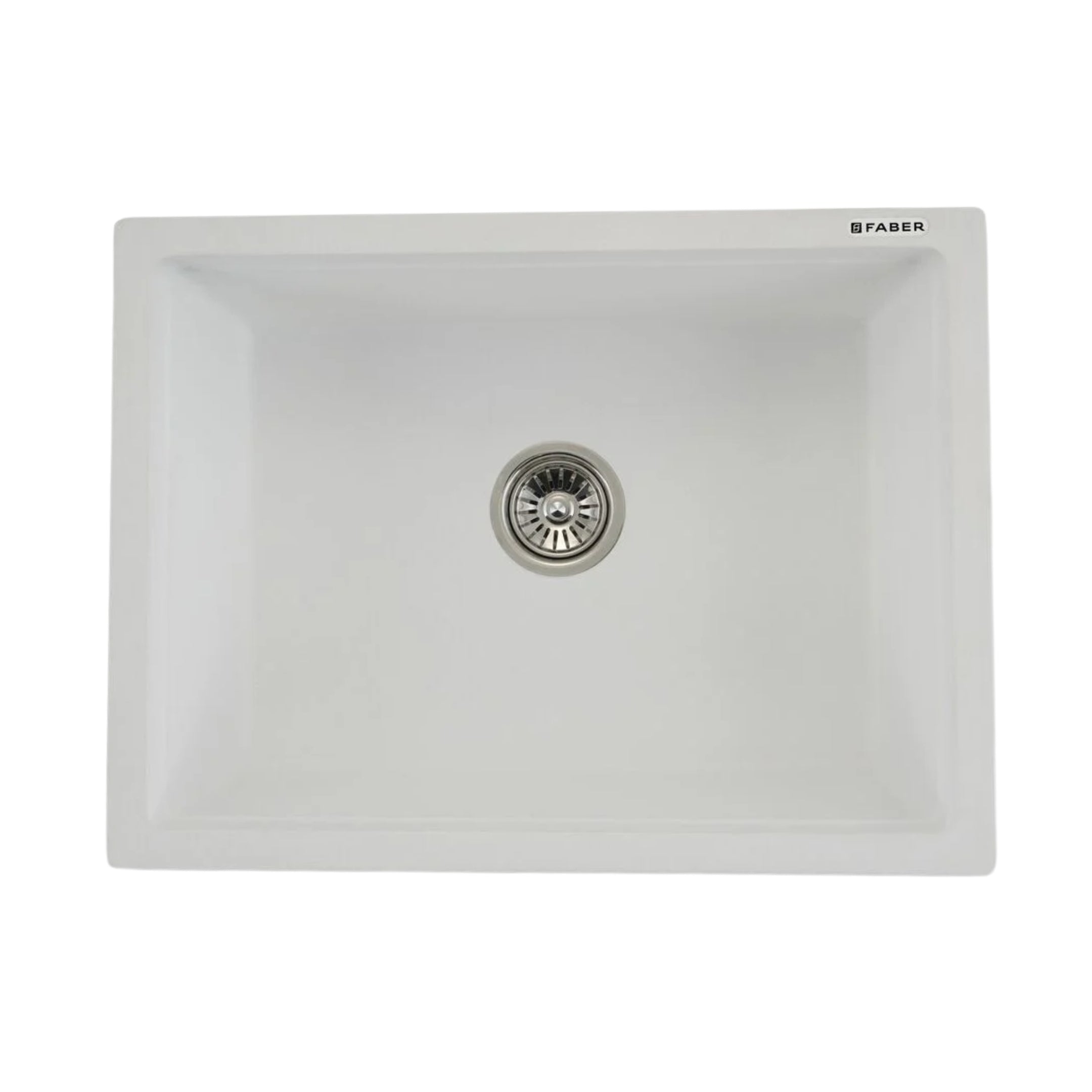 Faber Quartz Sink VRG 610-56 ( 24 x 18 inches ) - Titanium shade on ...
