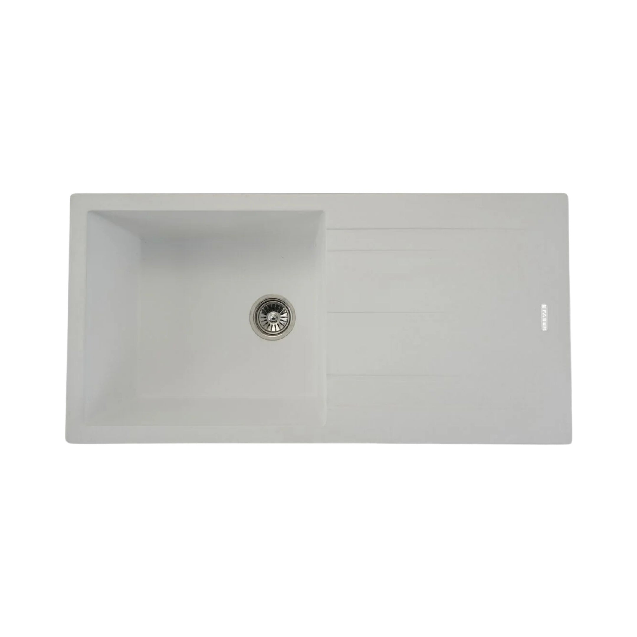 Faber Quartz Sink VRG 611-100 ( 40 x 20 inches ) - Titanium shade on ...