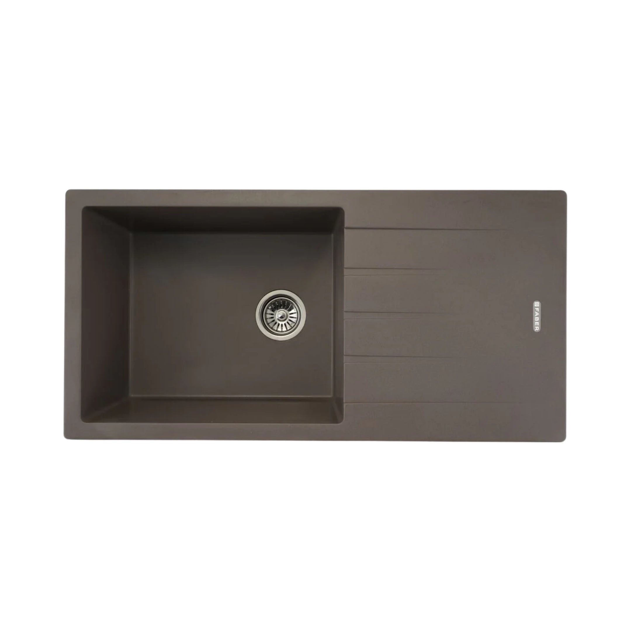 Faber Quartz Sink VRG 611-92/46 ( 36 x 18 inches ) - Lava shade on ...