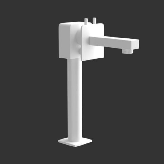 Artize White Matt Table Mounted Tall Boy Basin Mixer – Decure.in