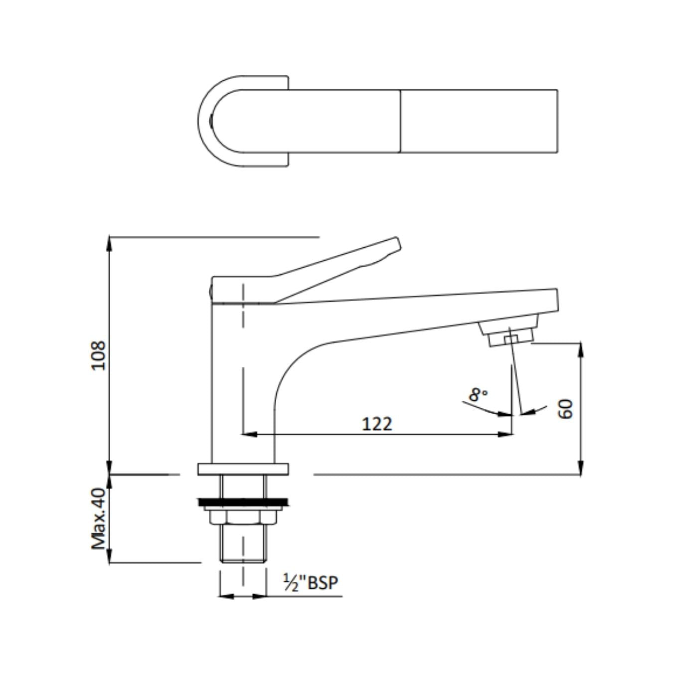 Hindware Table Mounted Regular Basin Tap Edge F410001 - Chrome on Decure.in Hindware Table Mounted Regular Basin Tap Edge F410001 - Chrome on Decure.in
