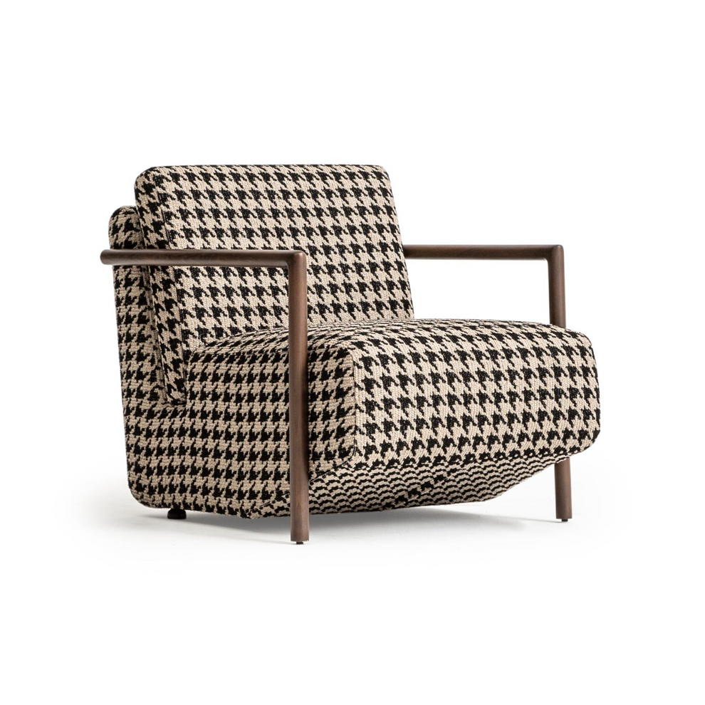 The Verano Houndstooth Armchair only on Decure.in