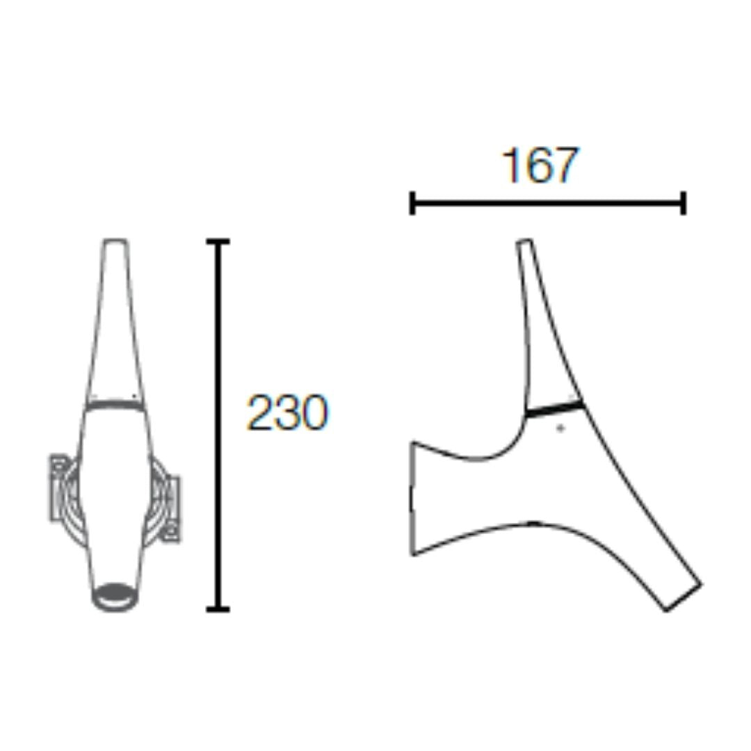 Kohler Wall Mounted Basin Mixer Vive K-23975IN-4ND-RGD - Rose Gold on ...