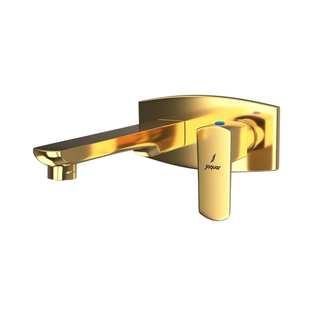 Jaquar Wall Mounted Basin Tap Kubix Prime KUP-GLD-35441KPM - Full Gold ...