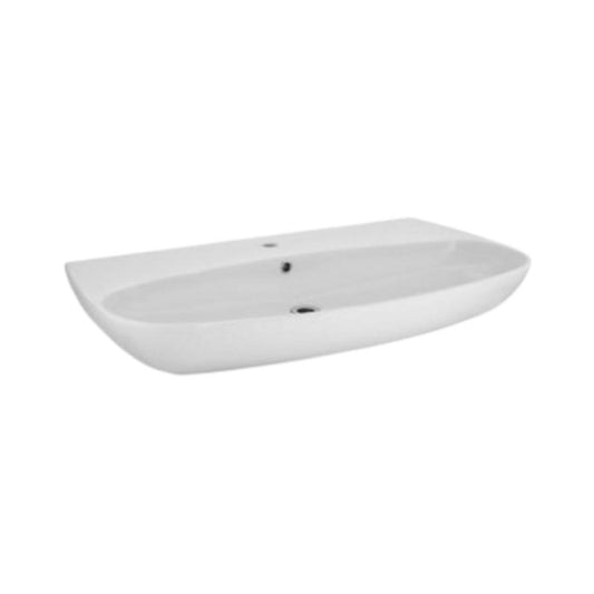 Artize White Semi Circle Wall Mounted Extra Large Basin – Decure.in
